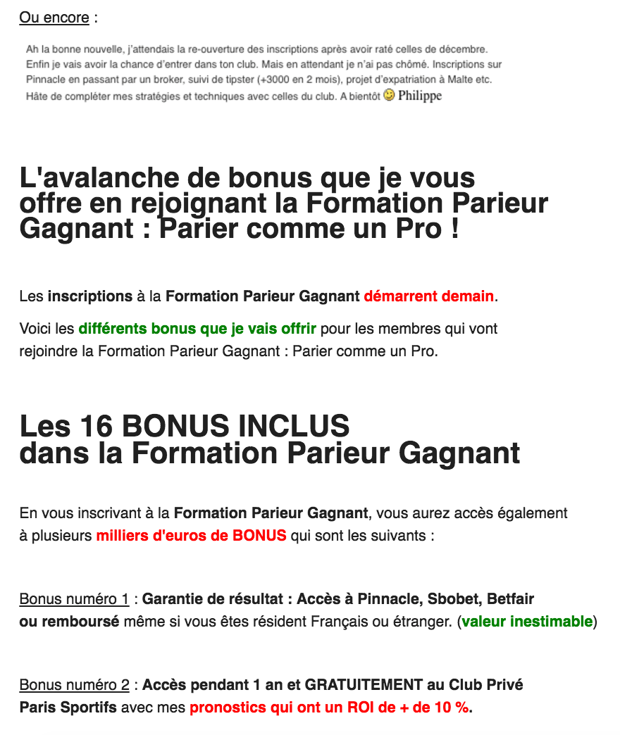 Gagnez 1500€/jour - Le bonus